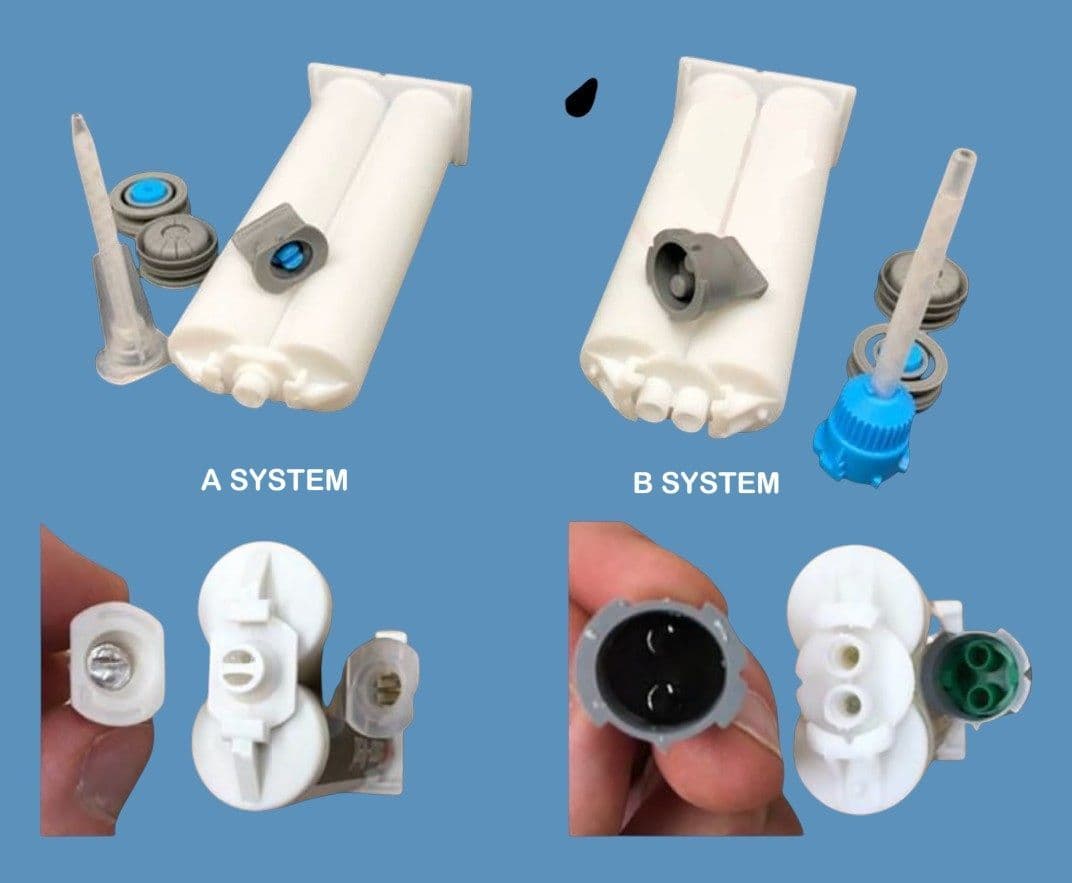 50ml Pneumatic Dual Retainer 2:1 Ratio ADV-50-21 Adhesive Dispensing Ltd
