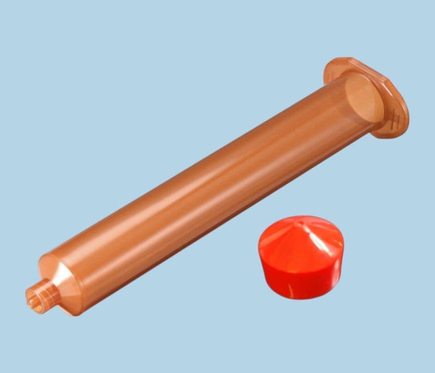 55cc Amber Syringe Barrel Red Piston Stopper Kit 955-DWR Adhesive ...