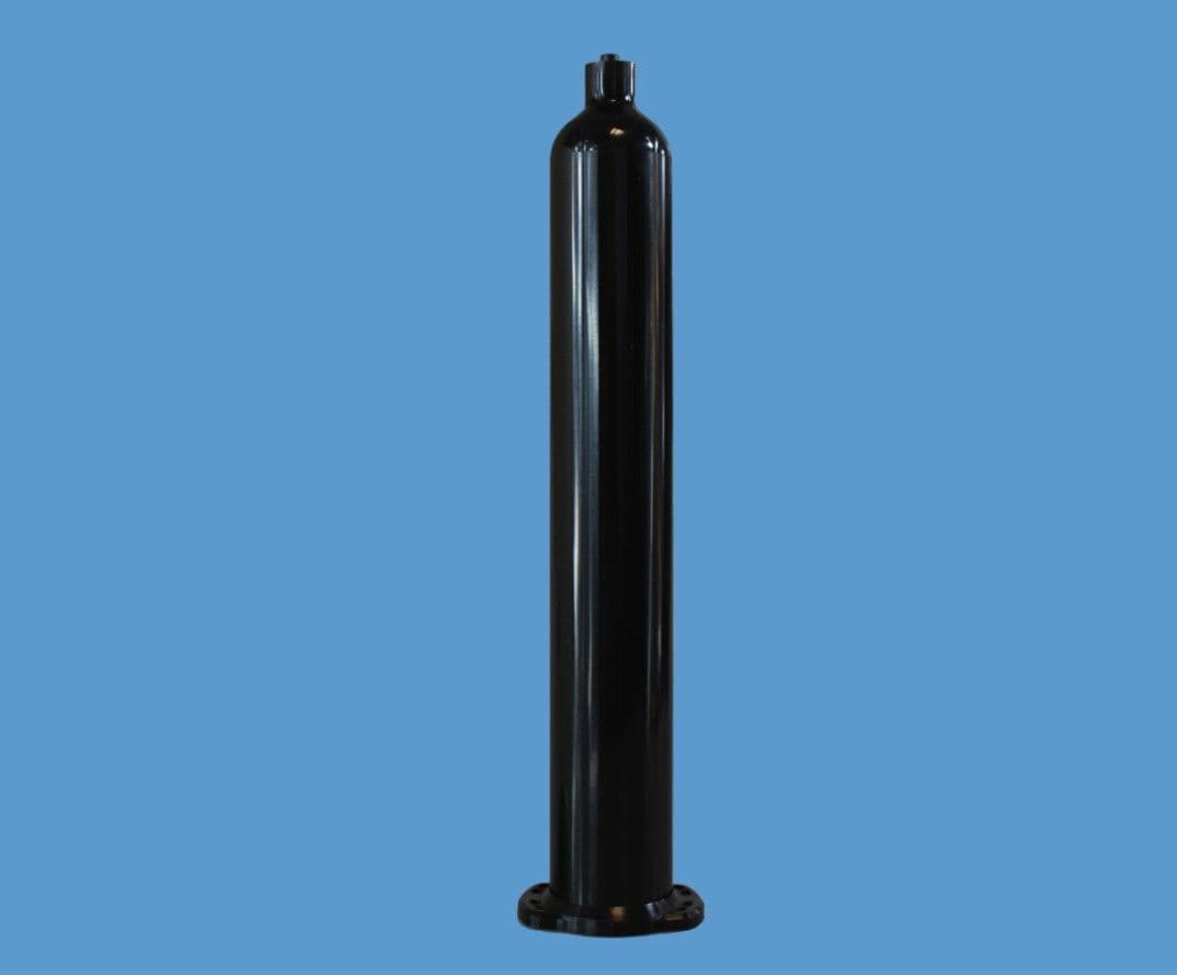 55cc size black syringe barrel luer lock ADV855BB Adhesive Dispensing Ltd