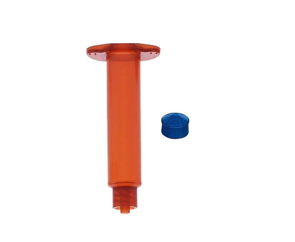 5cc Amber Syringe Barrel Blue Piston Kit 905-DEF Adhesive Dispensing ...