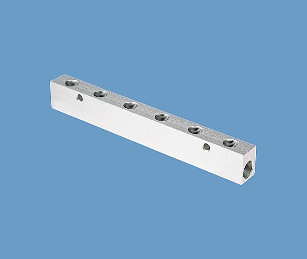 6 way liquid and air manifold TS99-6A Adhesive Dispensing Ltd