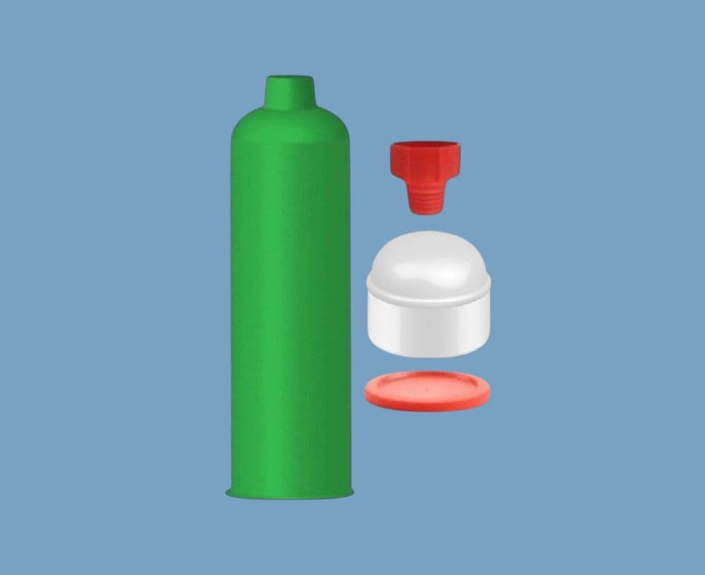 Techcon 6oz Green Cartridge Plunger Kit HDPE TS60CKIT-GWP1 Adhesive ...