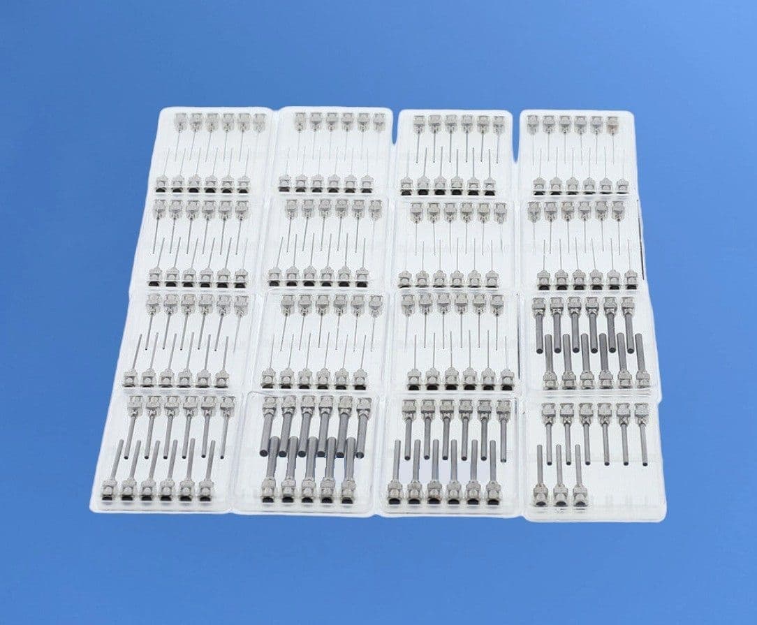 All Metal Luer Lock Needle Tip Assorted Kit 1/4" Long ADSS-25 Adhesive ...