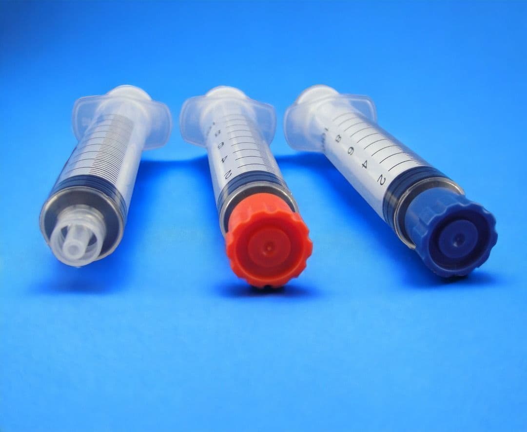 Black Luer Lock Flat Syringe Tip Cap Seal Fitting AD800-BLTC Adhesive ...