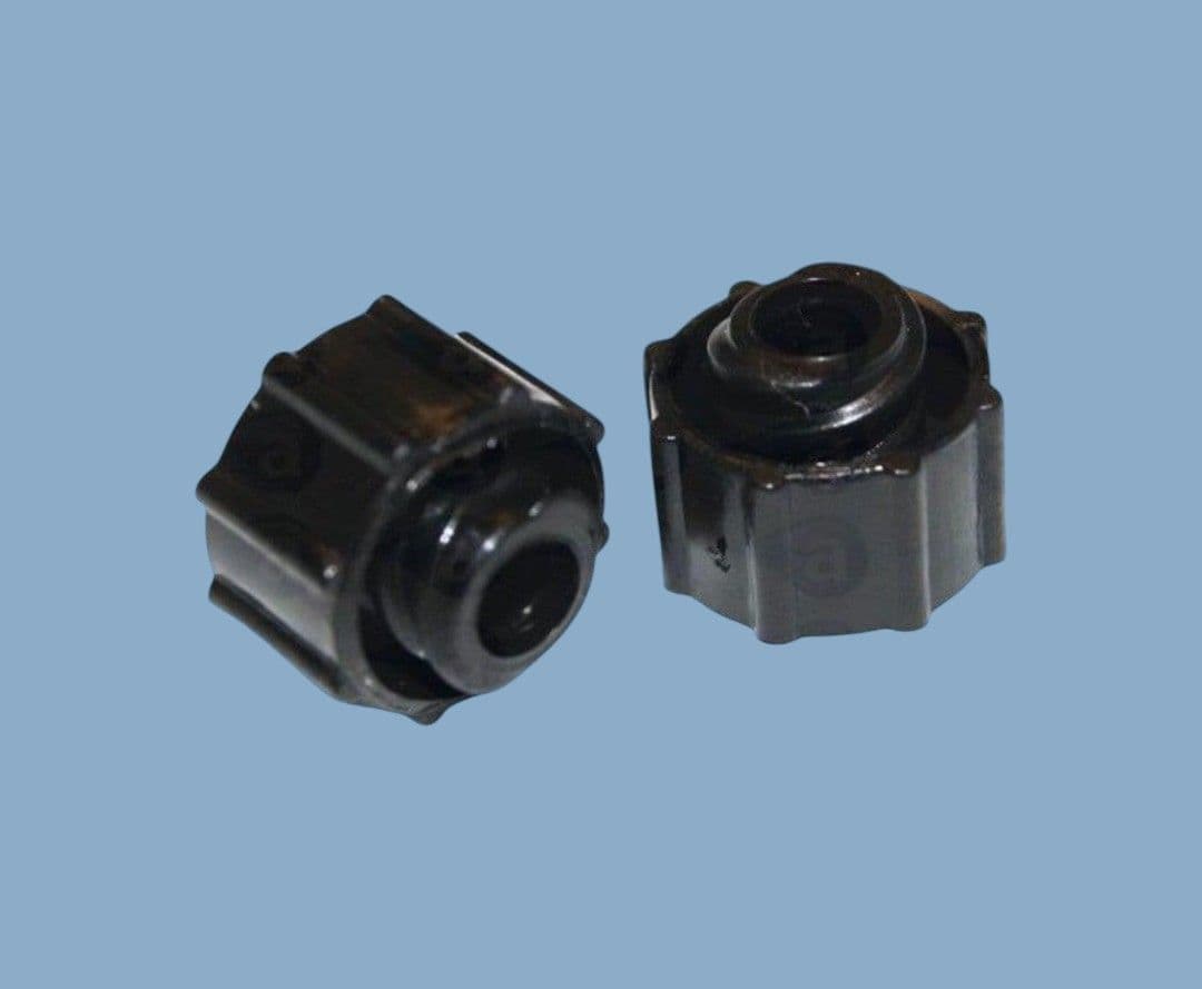 Black Luer Lock Flat Syringe Tip Cap Seal Fitting AD800-BLTC Adhesive ...