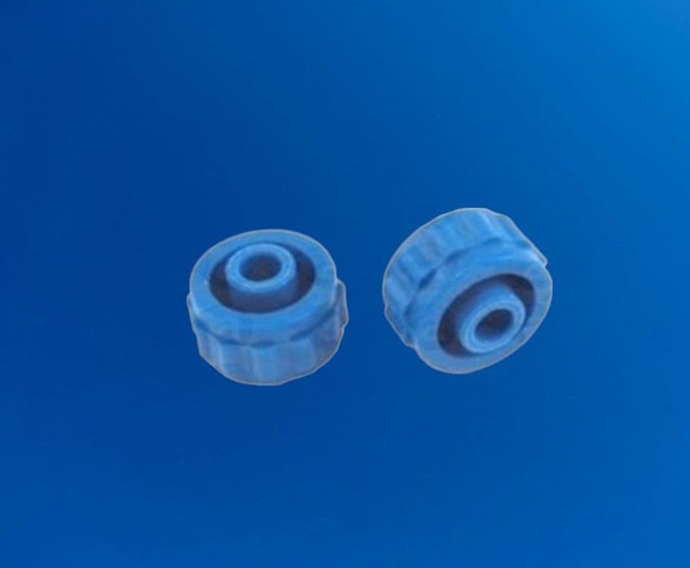 Techcon Systems Blue Luer Lock Flat Tip Cap 7015STC Adhesive Dispensing