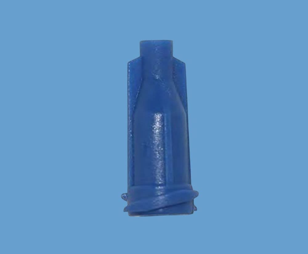 Blue Luer Lock Tip Cap Seal Fitting AD700-BL from Adhesive Dispensing Ltd