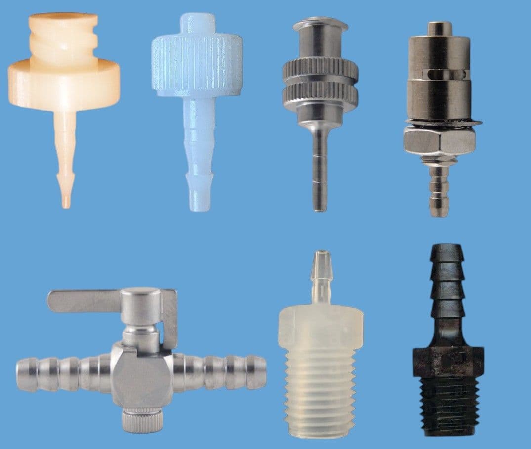 Metal Female Luer Lock to M5 Threaded Fitting TSD931-M56SS Adhesive ...