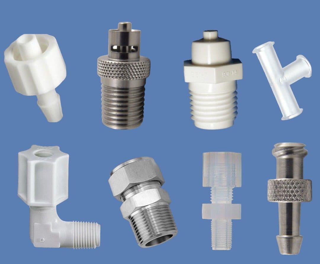 Metal Female Luer Lock to M5 Threaded Fitting TSD931-M610M Adhesive ...