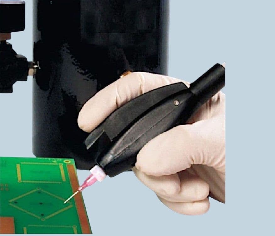 700PTPCW-BLK Hand Lever Dispenser Pinch Valve Fisnar Adhesive ...