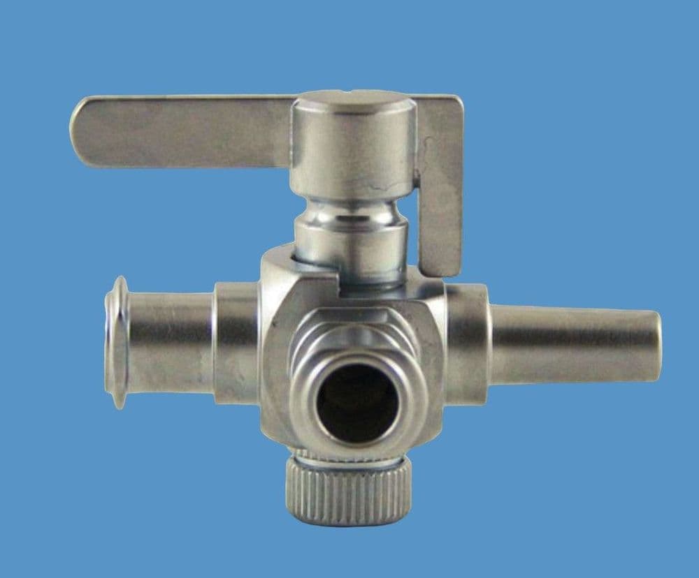 3 Way Luer Metal Stopcock Fitting TSD931-6001T Adhesive Dispensing Ltd