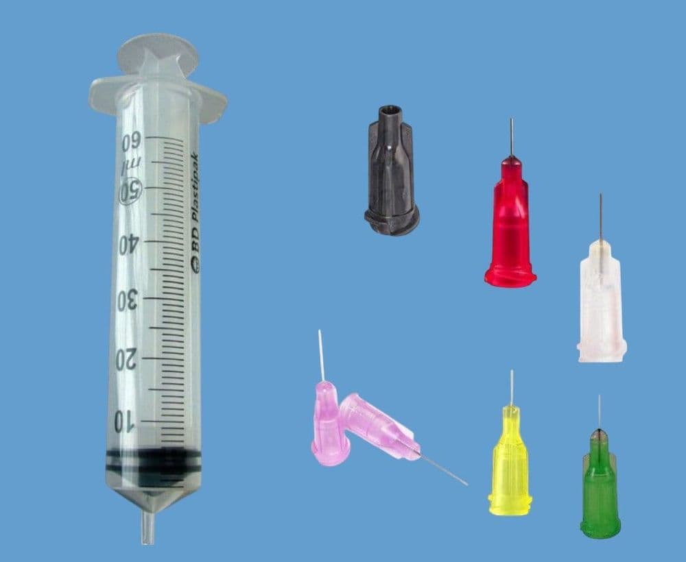 SA9133 50ml Luer Slip Syringe Luer Lock Needle Tip Kit Adhesive ...