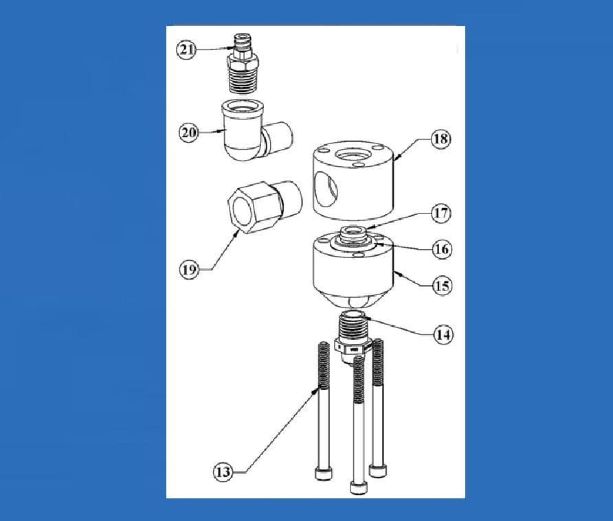 Techcon TS941 Spool Valve Outlet Block 941A-000-002 Adhesive Dispensing Ltd