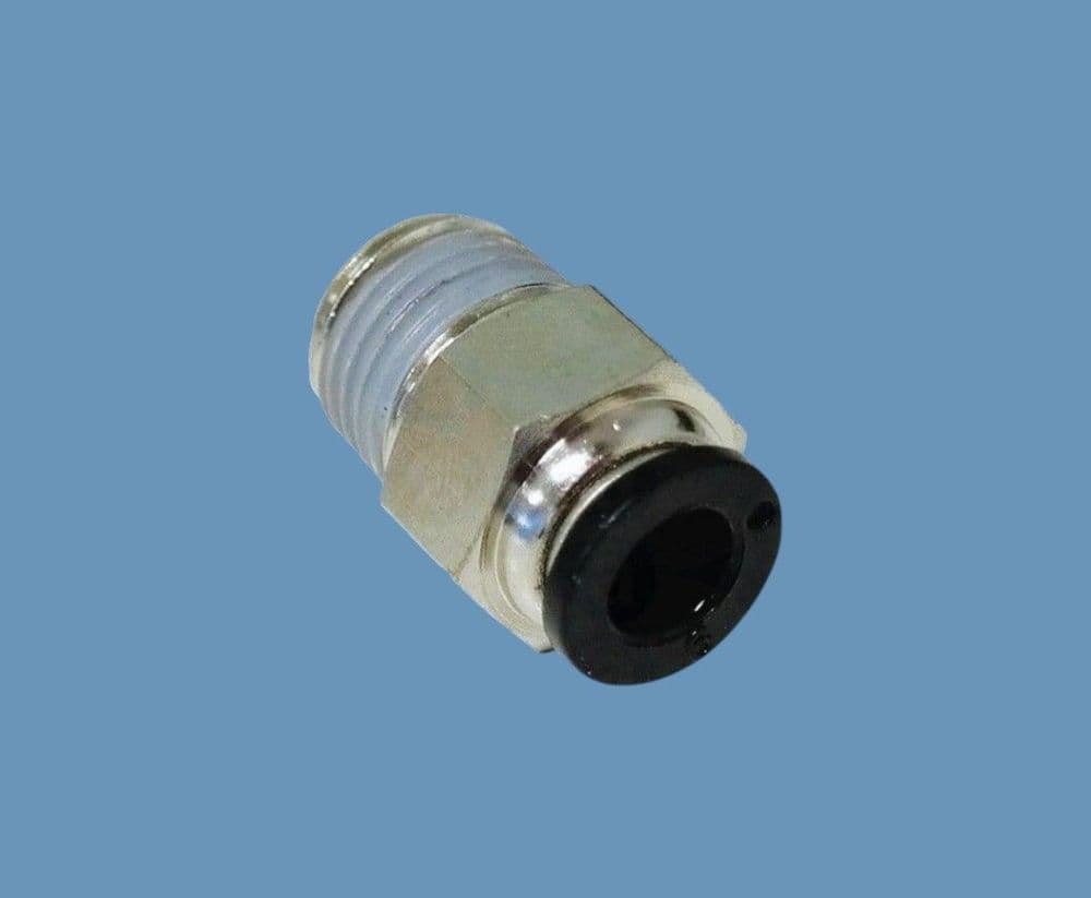 Air Fitting 1/8" thread to 6mm tube TSD1006-1/8 stud Adhesive ...