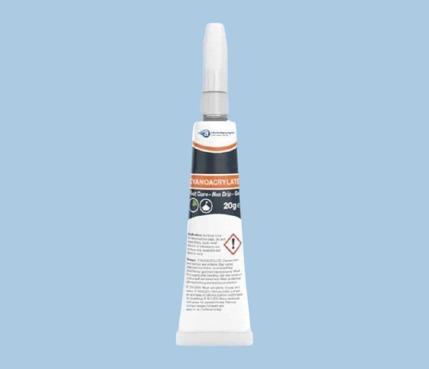 Thixotropic gel Cyanoacrylate glue in 20 gram tube Adhesive Dispensing Ltd