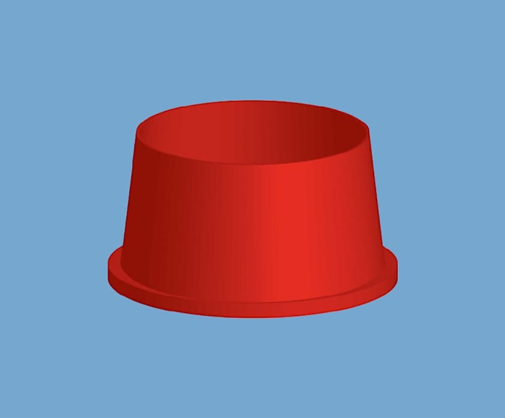 Red push-on cartridge tip cap TS9X-1000 Techcon Adhesive Dispensing Ltd