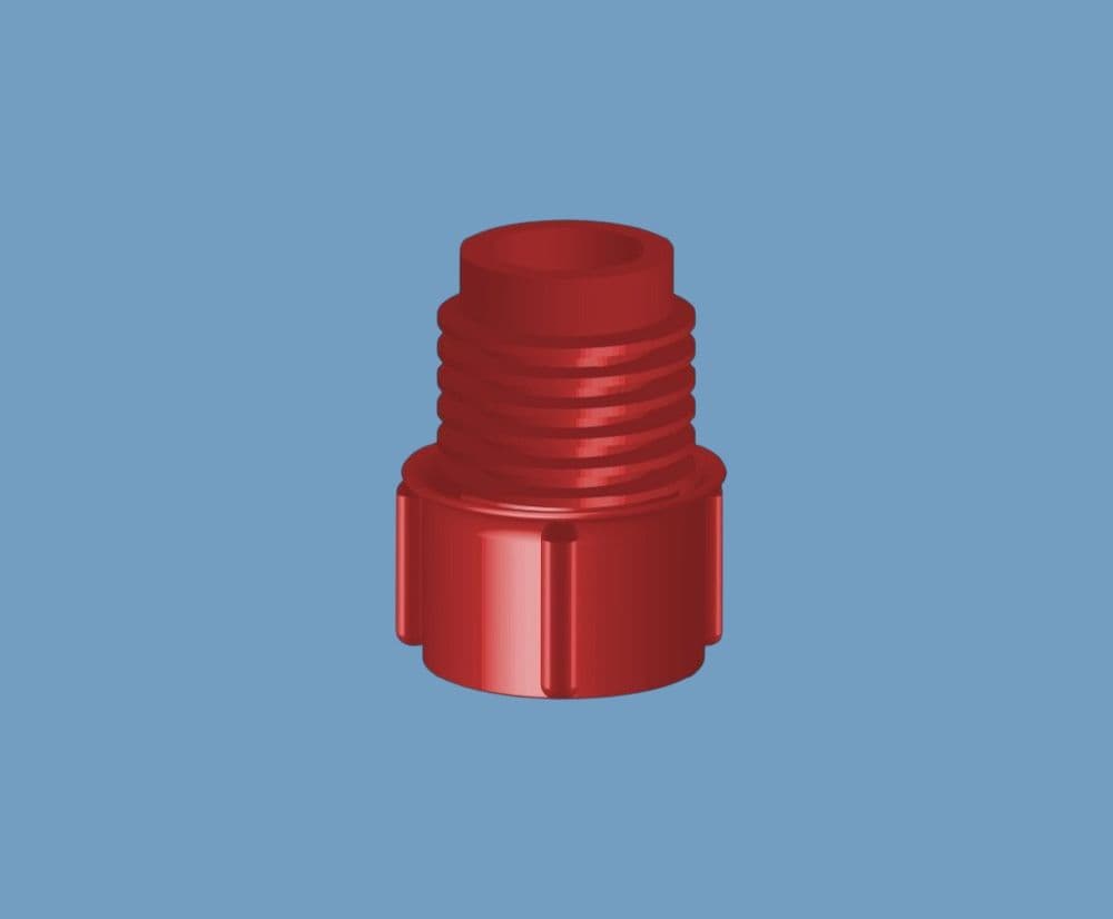 Techcon Red Threaded Tip Cap Seal TS6P-RED-1000 Adhesive Dispensing Ltd ...