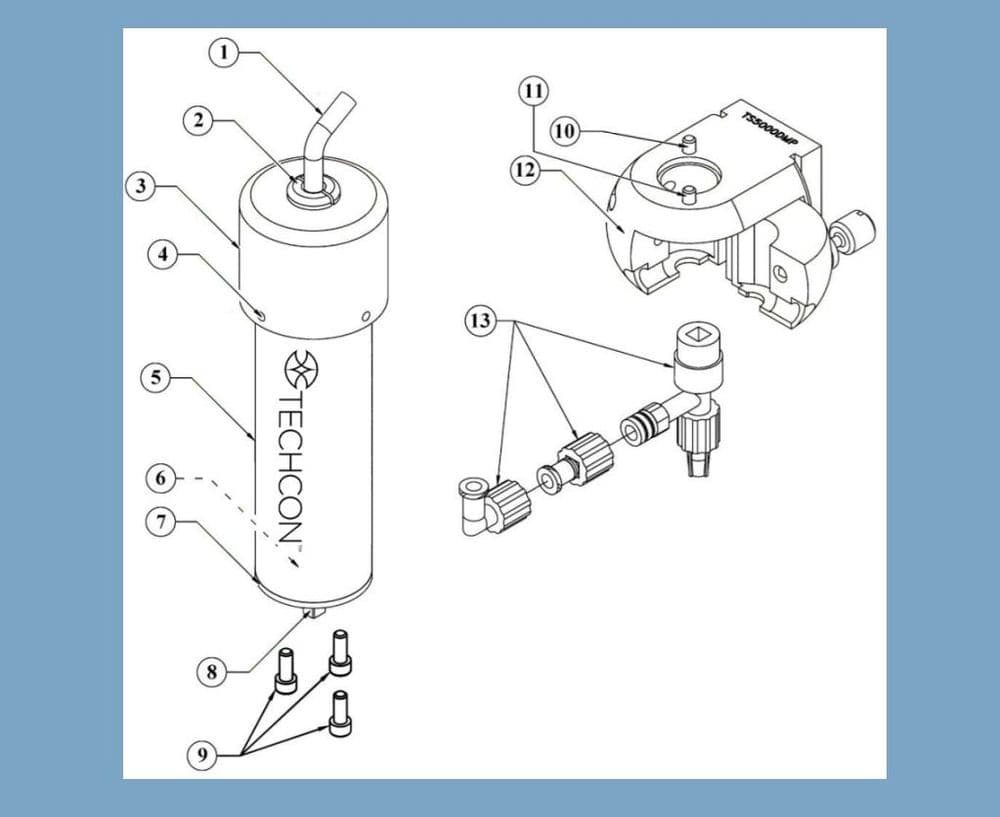 Techcon Rubber Bushing for TS5000DMP Valve TSD1401-7 Adhesive ...