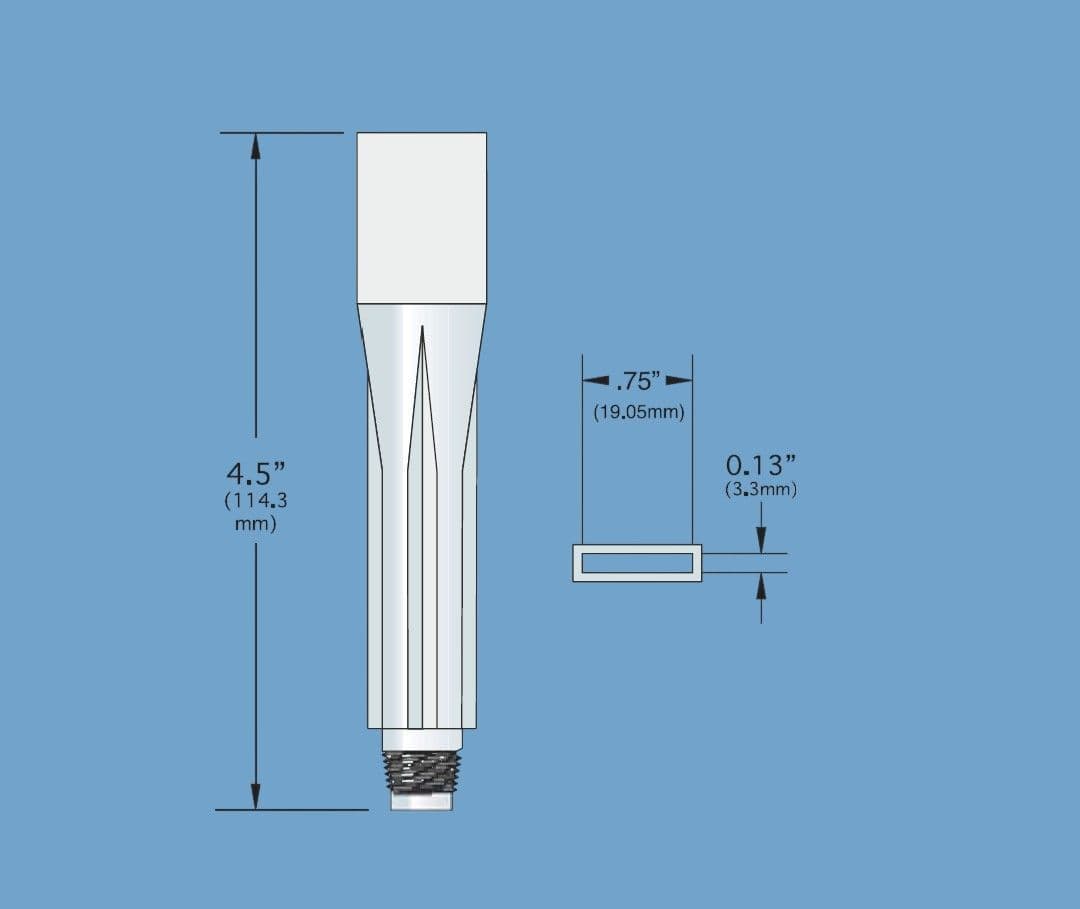 Techcon Spreader Nozzle 4" Long x 0.75" Wide TS1075 Adhesive Dispensing Ltd