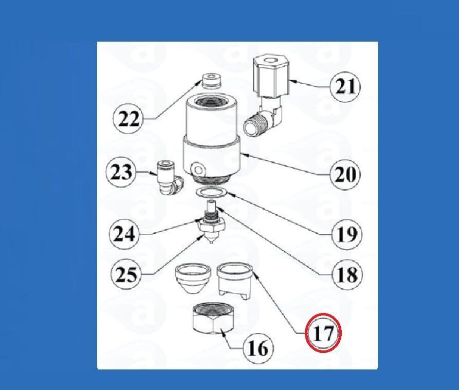 Techcon TS5540 Series Nozzle 0.028" T1000589 Adhesive Dispensing Ltd