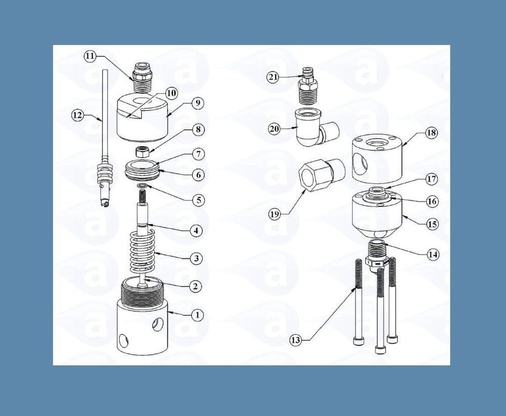 TS934 Spool Valve Cylinder 934-000-001 Adhesive Dispensing
