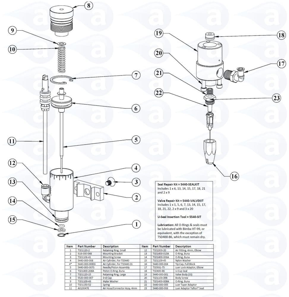 Valve Retaining Ring 5/16" TSD1120-2PK Adhesive Dispensing Ltd Techcon