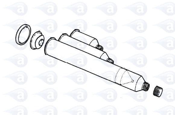 Pyles Cartridge Cover End Cap 1859-3-1000 Adhesive Dispensing Ltd