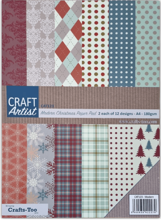 CAT123 - Modern Christmas Paper Pad A4 - Craft Artist