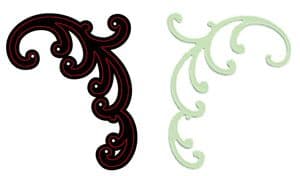 CTDI 7028 SCROLL DIE Crafts Too Cutting and Embossing Die