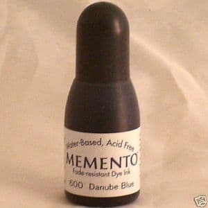 DANUBE BLUE RE-INKER for Memento ink pad 15ml bottle