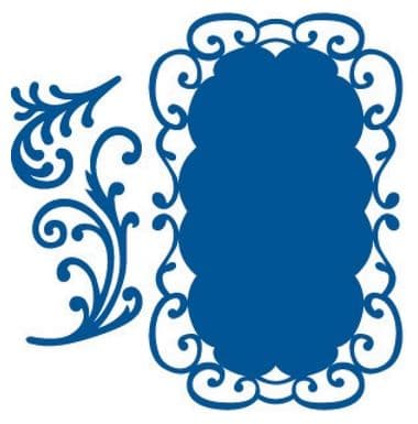 LR0116 FRAME SWIRLS Cut emboss dies MARIANNE CREATABLES