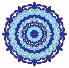 MFD 030 ROUND LILLY cut emboss NELLIE SNELLEN