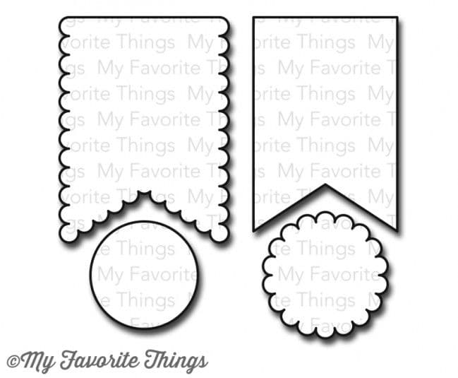 MFT-055 FISHTAIL BANNER Die-Namics My Favorite Things dies