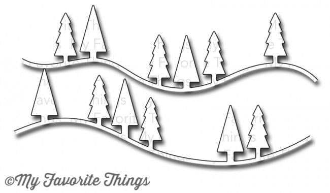 MFT-376 TREE LINES Die-Namics My Favorite Things dies