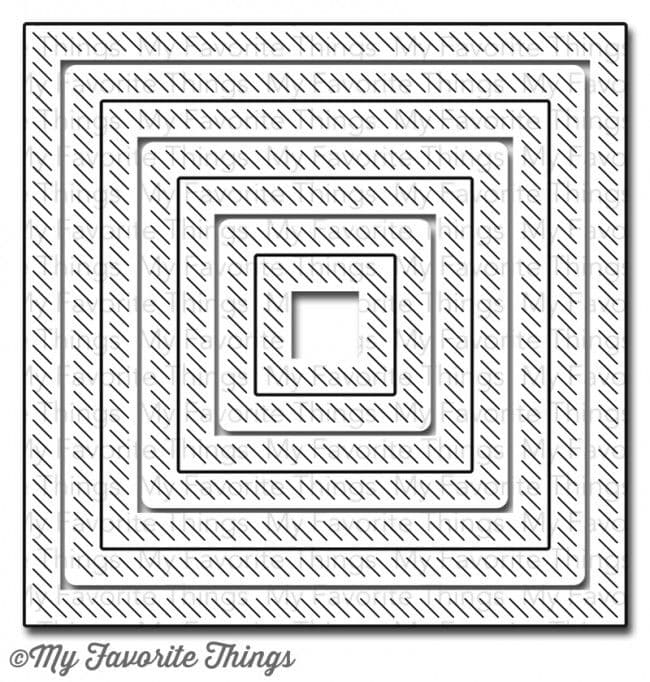 MFT-607 INSIDE OUT DIAGONAL STITCHED SQUARE STAX Die-Namics My Favorite ...