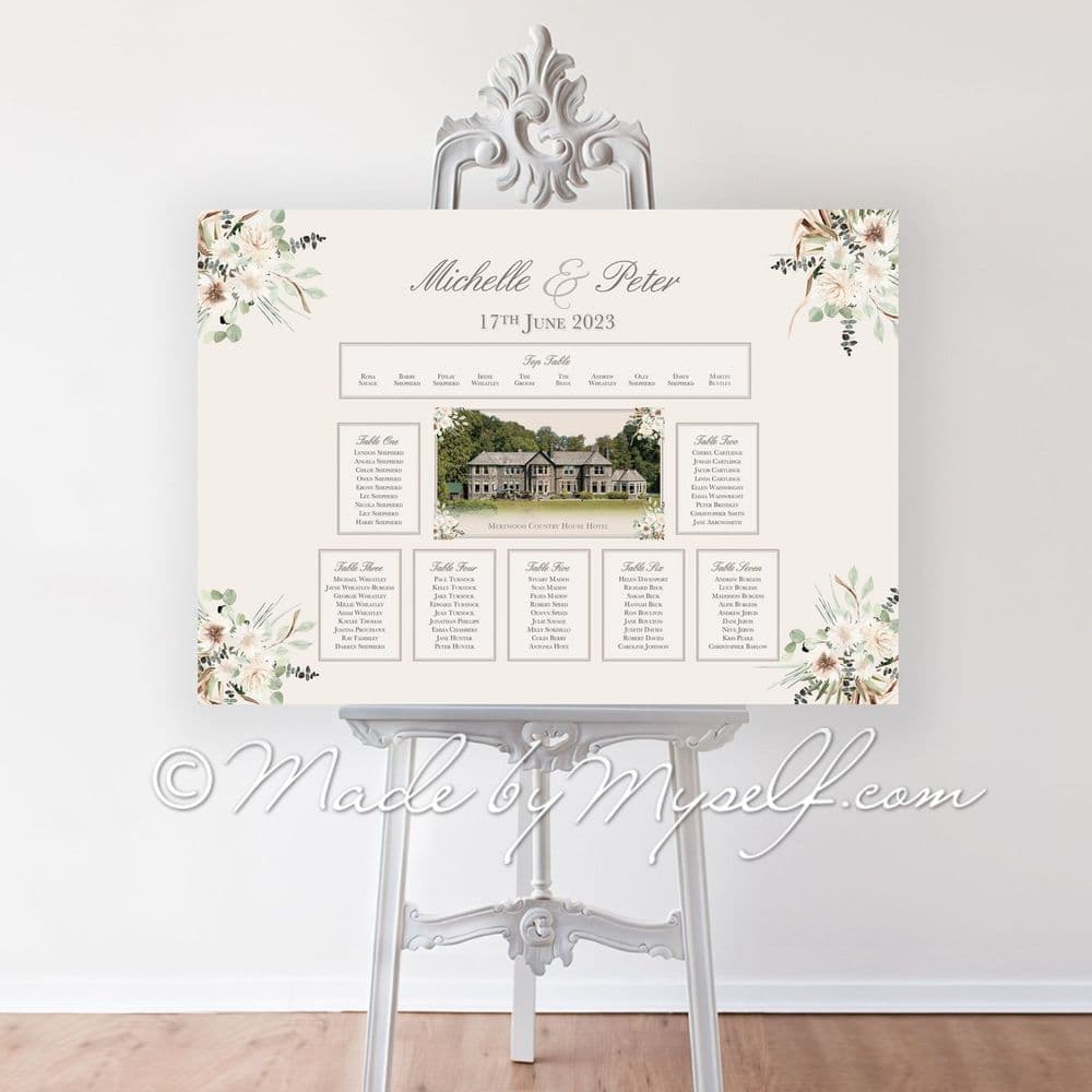 Colour Venue Table Plan