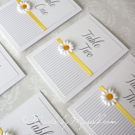 Daisy Table Number