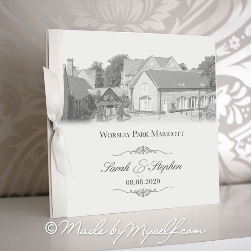 Worsley Park Marriott Pocketfold Wedding Invitation - Includes RSVP ...