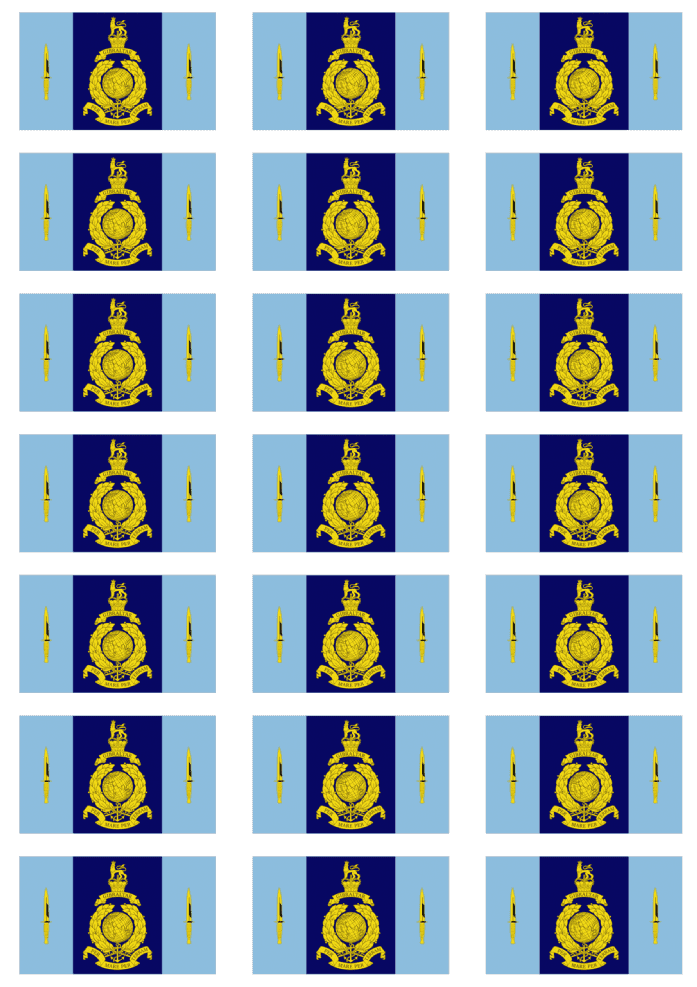 40 Commando Royal Marines Stickers - 21 per sheet