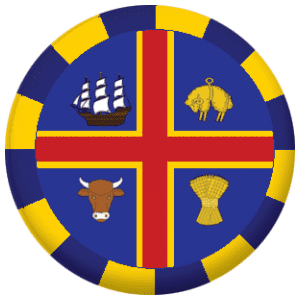 Adelaide Flag 58mm Button Badge