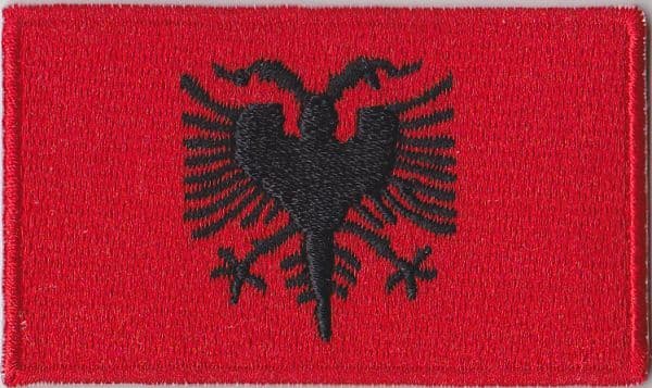 Albania Embroidered Flag Patch style 04