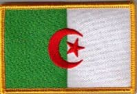 Algeria Embroidered Flag Patch, style 08.