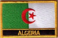 Algeria Embroidered Flag Patch, style 09.