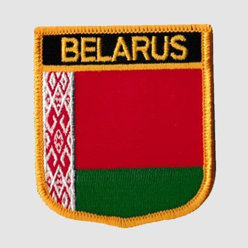 Belarus Embroidered Flag Patch, style 07.