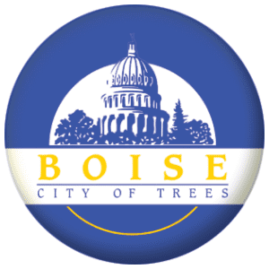 Boise (Idaho) Flag 25mm Button Badge