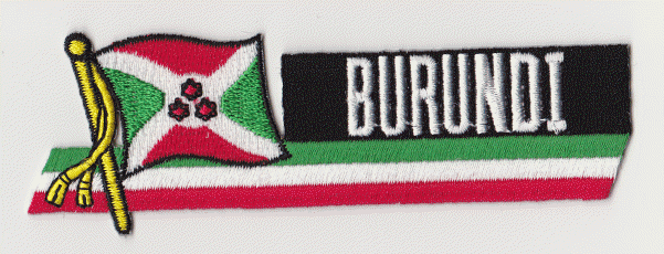 Burundi Embroidered Flag Patch style 01