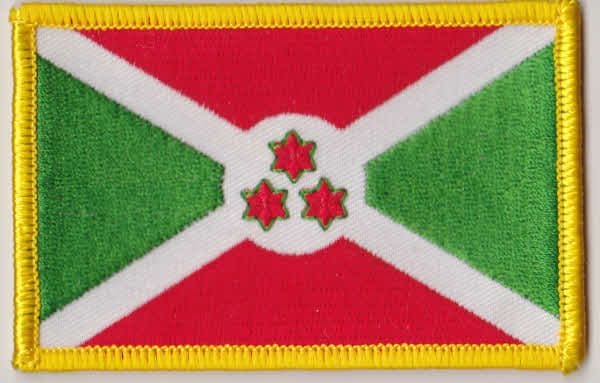 Burundi Embroidered Flag Patch style 08
