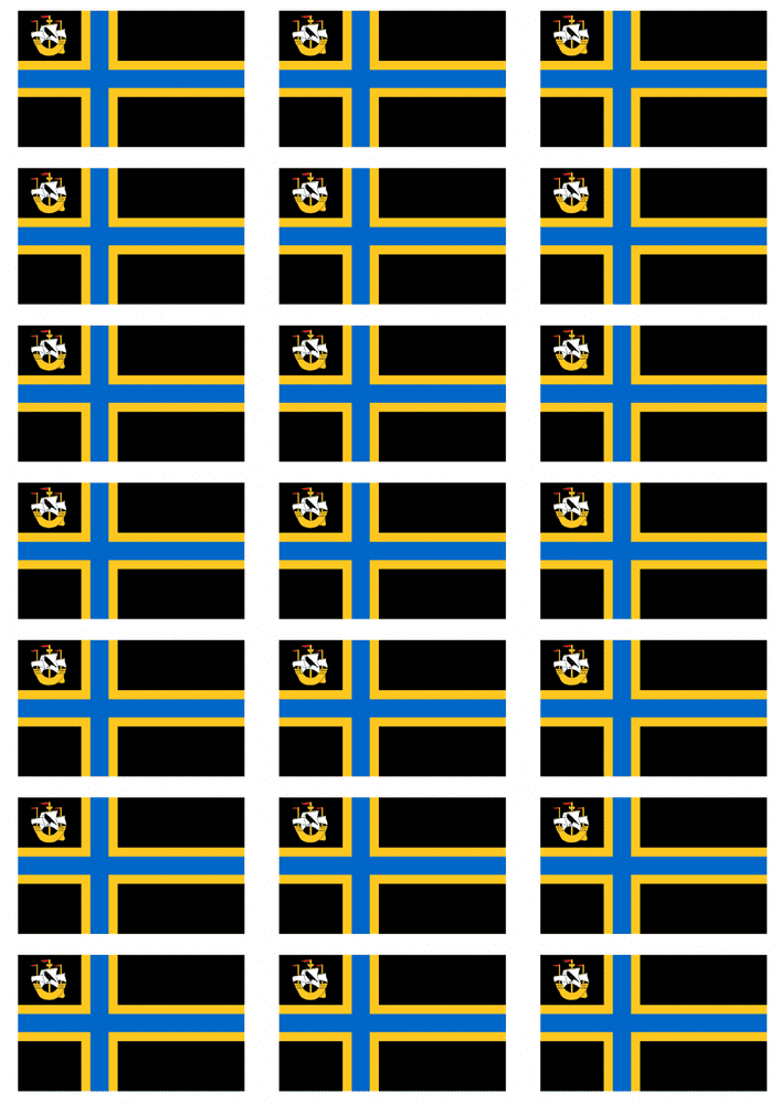 Caithness Flag Stickers - 21 per sheet