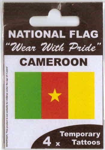 Cameroon Country Flag Tattoos.