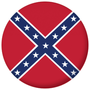 Confederate Flag 58mm Fridge Magnet